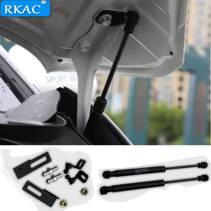 2-PCS-Car-Front-Engine-Hood-Lift-Supports-Props-Rod-Arm-Gas-Springs ...