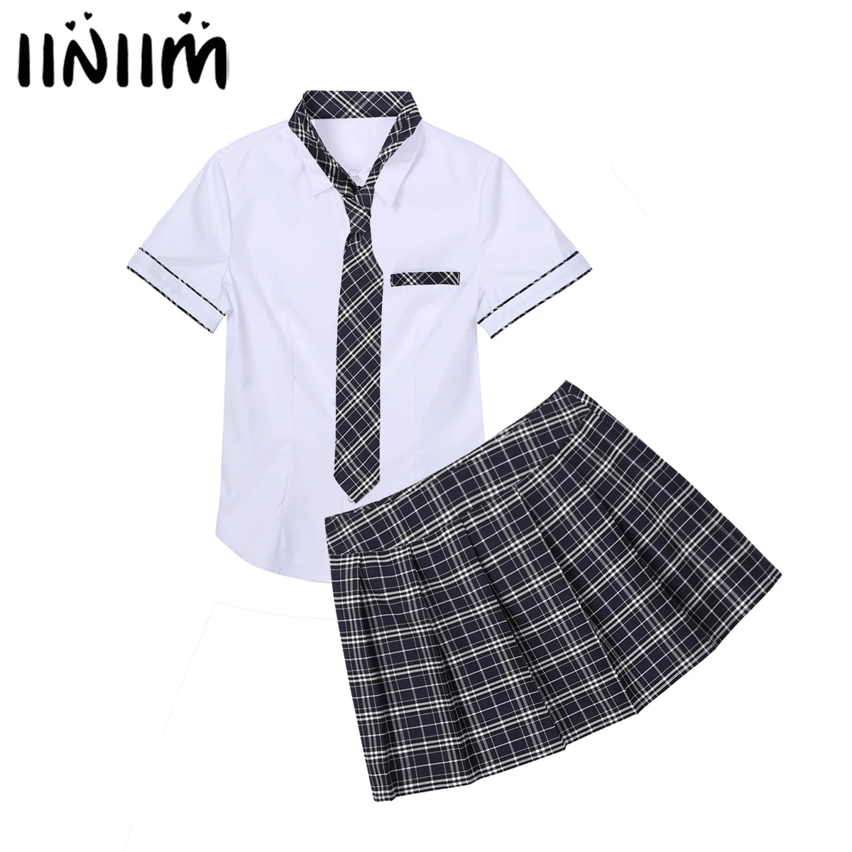Womens Schoolgirls Cosplay Exotic Costume Japanese Uniform Ladies ...