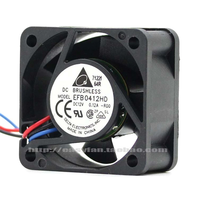 original 4020 12V 0.12A EFB0412HD 4CM switch inverter chassis cooling fan - Onestopfan.com