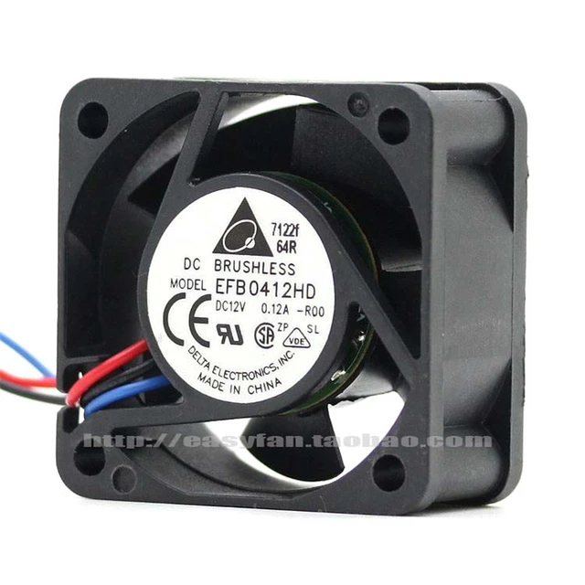 original 4020 12V 0.12A EFB0412HD 4CM switch inverter chassis cooling fan - Onestopfan.com