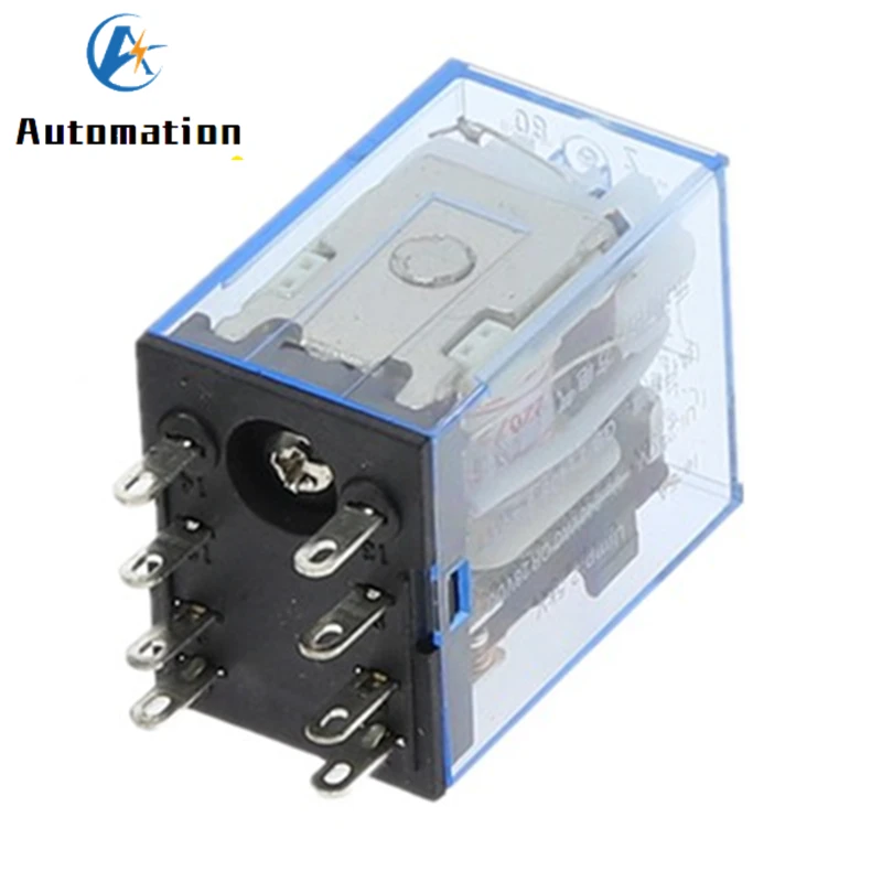 1pcs MY2P HH52P MY2NJ Relay Coil General DPDT Micro Mini Electromagnetic Relay Switch with LED ...