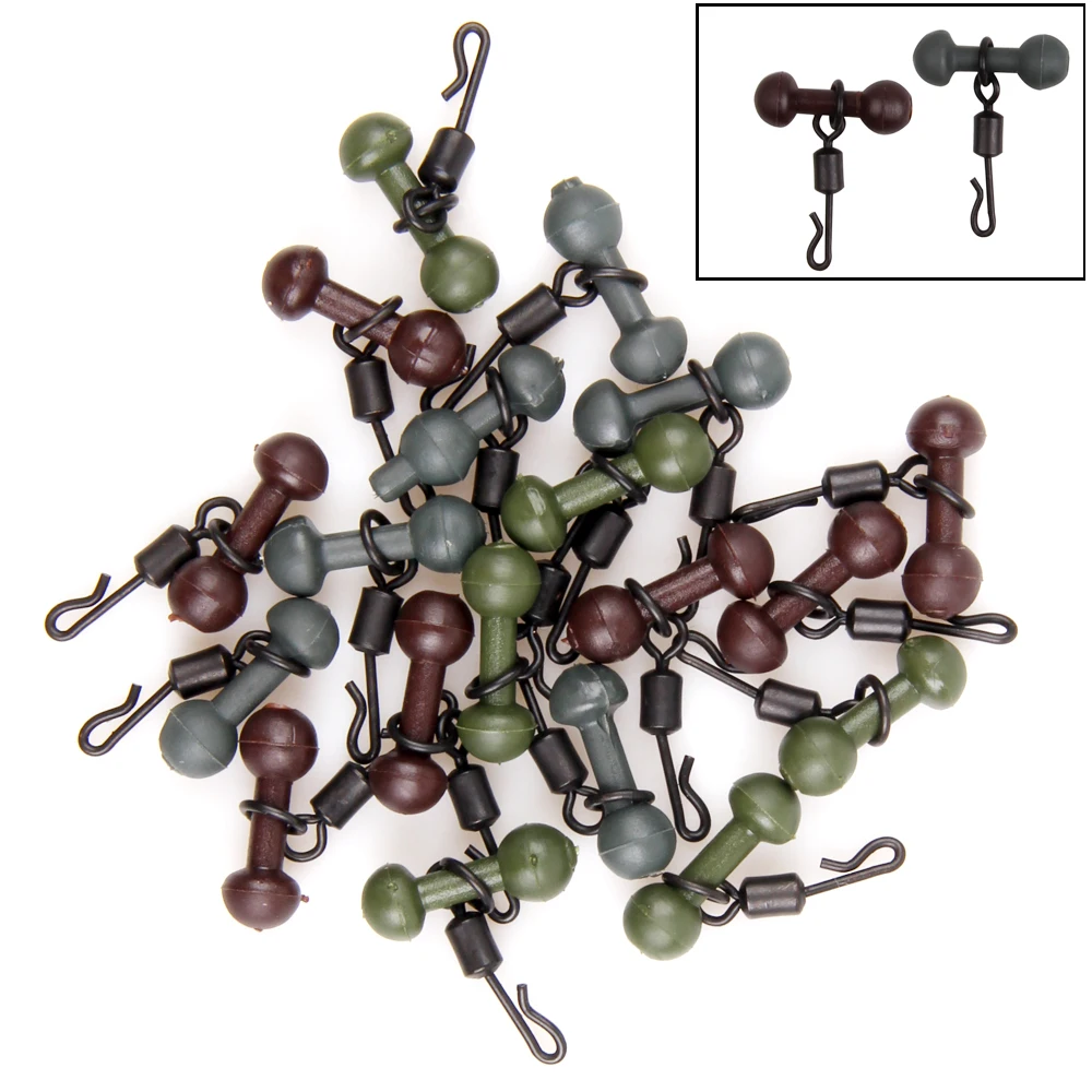 20Pcs Carp Fishing Tackle With Rolling Quick Change Swivels Carp ...