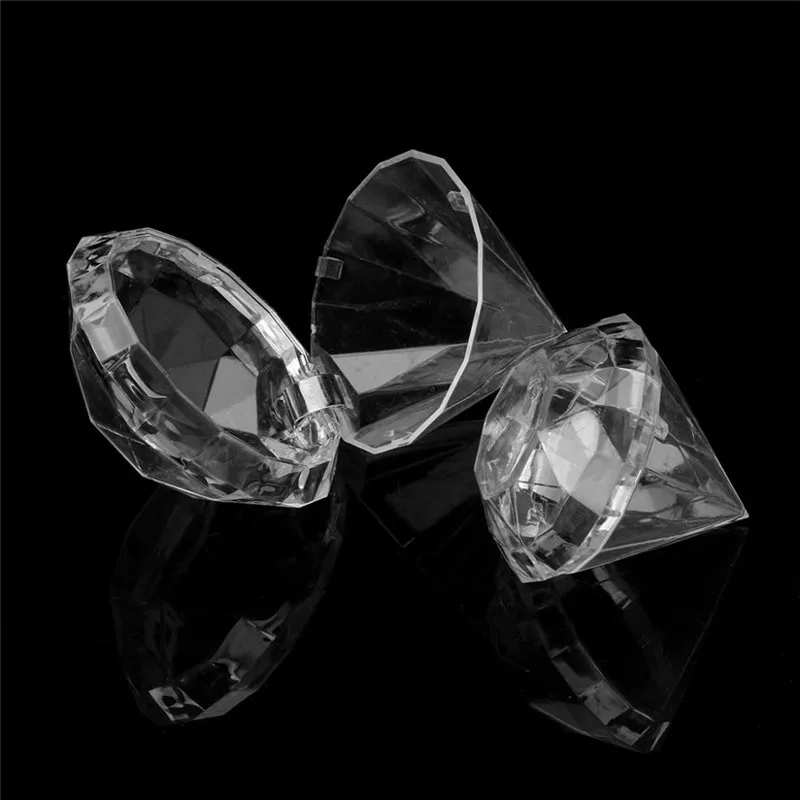 S/l Two Sizes Transparent Diamond Shape Candy Box Clear Plastic ...