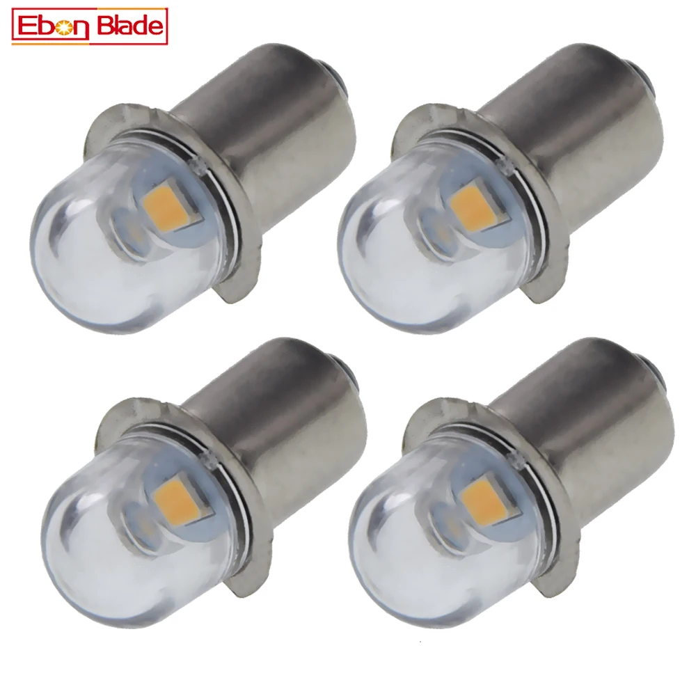 4Pcs Warm White P13.5s Pr2 Pr3 LED Bulb 2835 1SMD Flashlight Torch ...