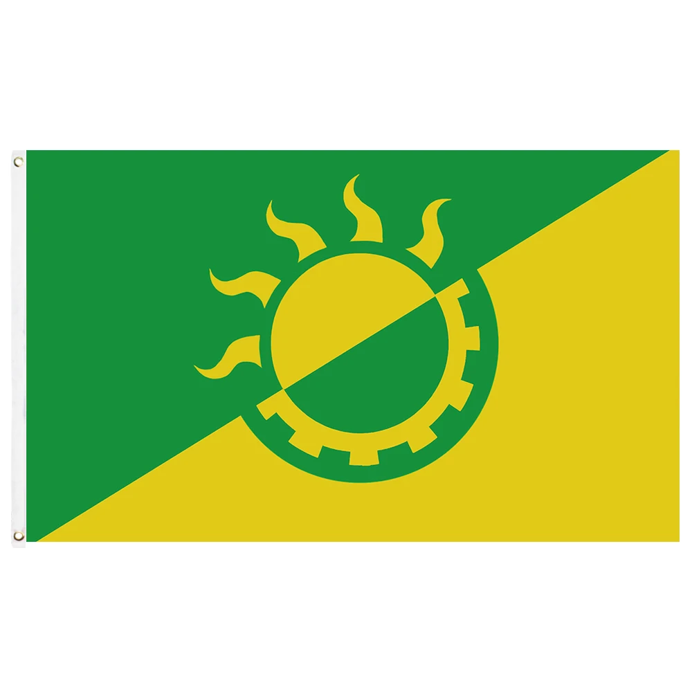 Yellow Flag With Sun