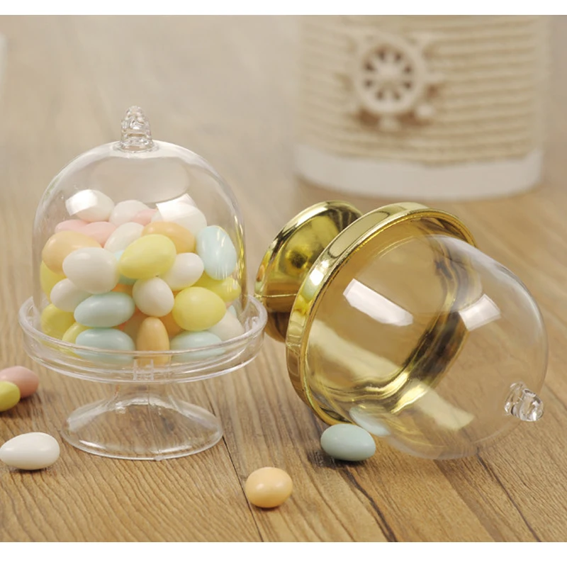 12pcs/lot Transparent Plastic Tray Candy Box For Diy Wedding Candy Box ...