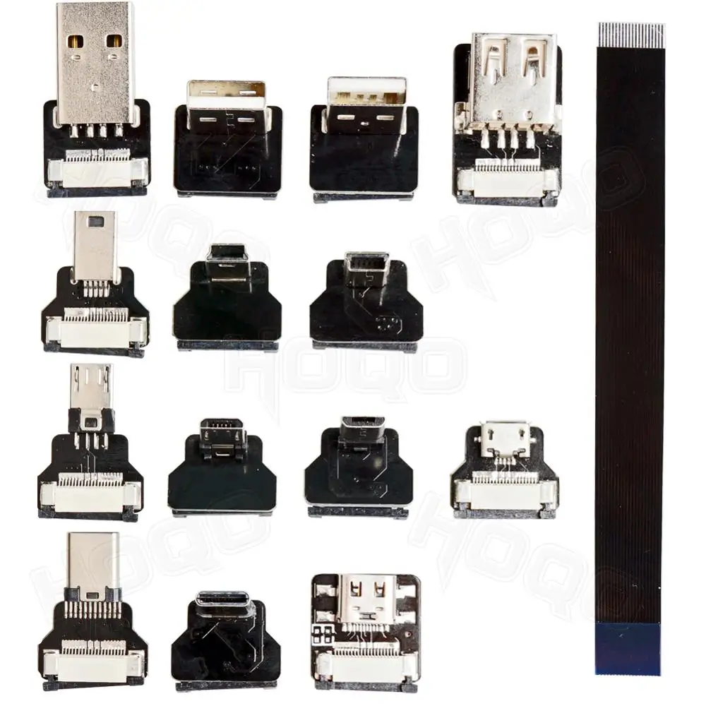 FFC-Type-C-Mini-Micro-USB-C-Ribbon-Cable-90-FPV-Slim-Thin-Flat-Soft ...