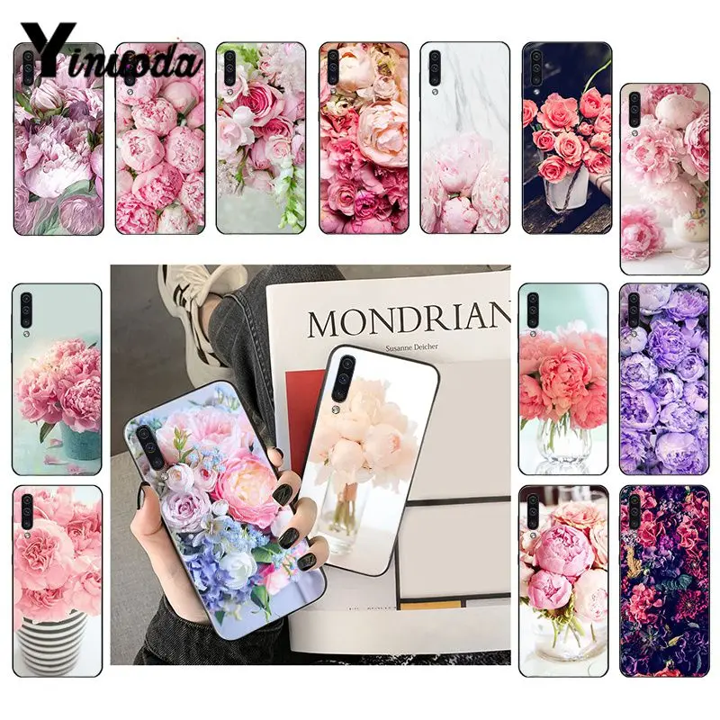 Yinuoda Elegant Pink Purple Peony Flower On the Vase Phone Case For Samsung Galaxy A7 A50 A70 ...