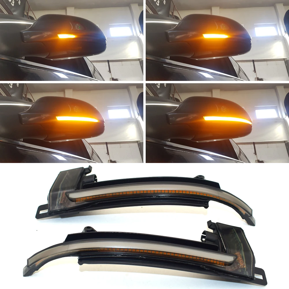 Dynamic Blinker Mirror Light For Audi A3 8p A4 A5 B8 Q3 A6 C6 4f S6 Led ...