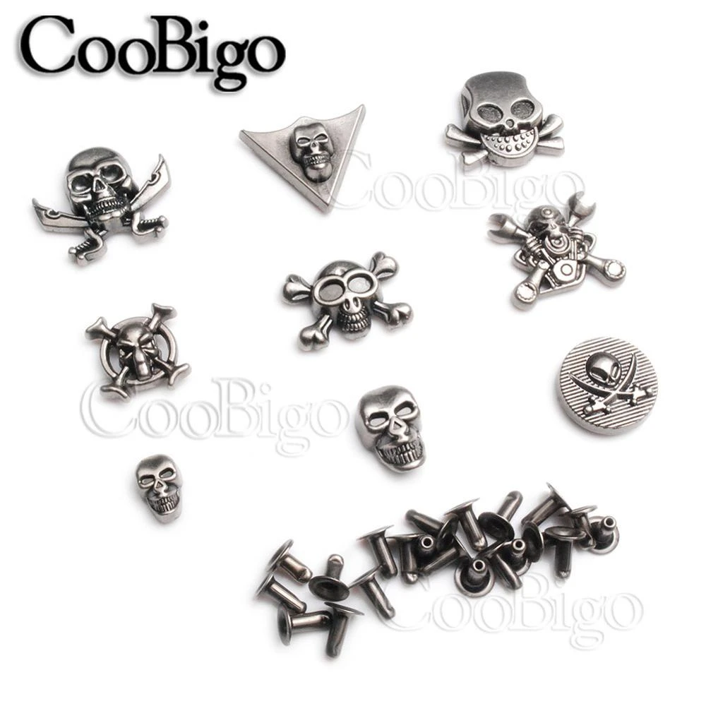 10 Sets Stud Rivet Spike Punk Rock Rivets for Leather DIY Craft Garment ...