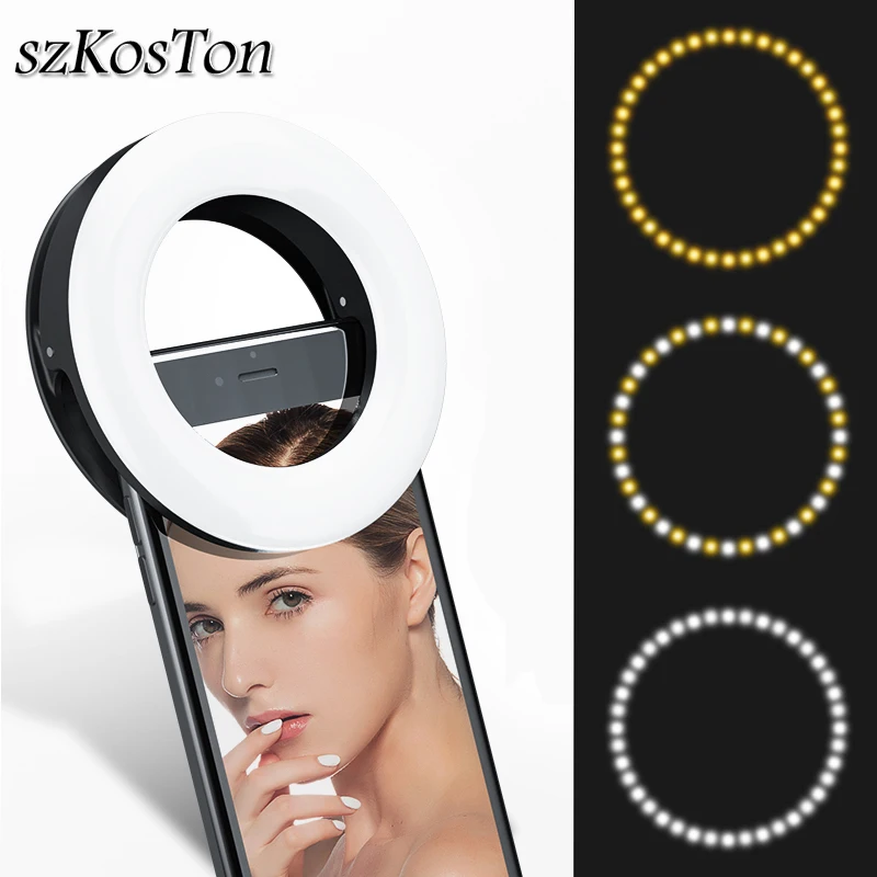 Mini-Clip-on-Mobile-Phone-LED-Light-Selfie-Light-40-LED-3200K-6500K ...