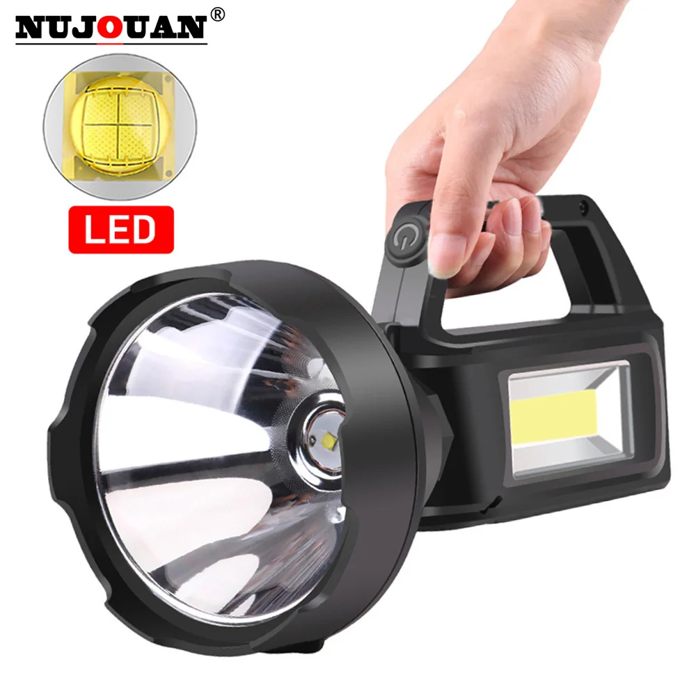 Handheld-Searchlight-LED-Outdoor-Lighting-Camping-Portable-Lamp-Strong ...
