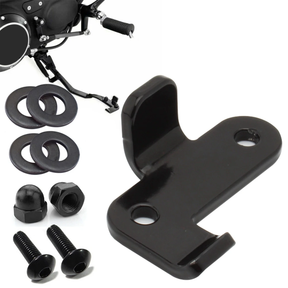 Motorcycle-Black-Stand-Kickstand-Extension-Kit-For-Harley-Sportster-07 ...