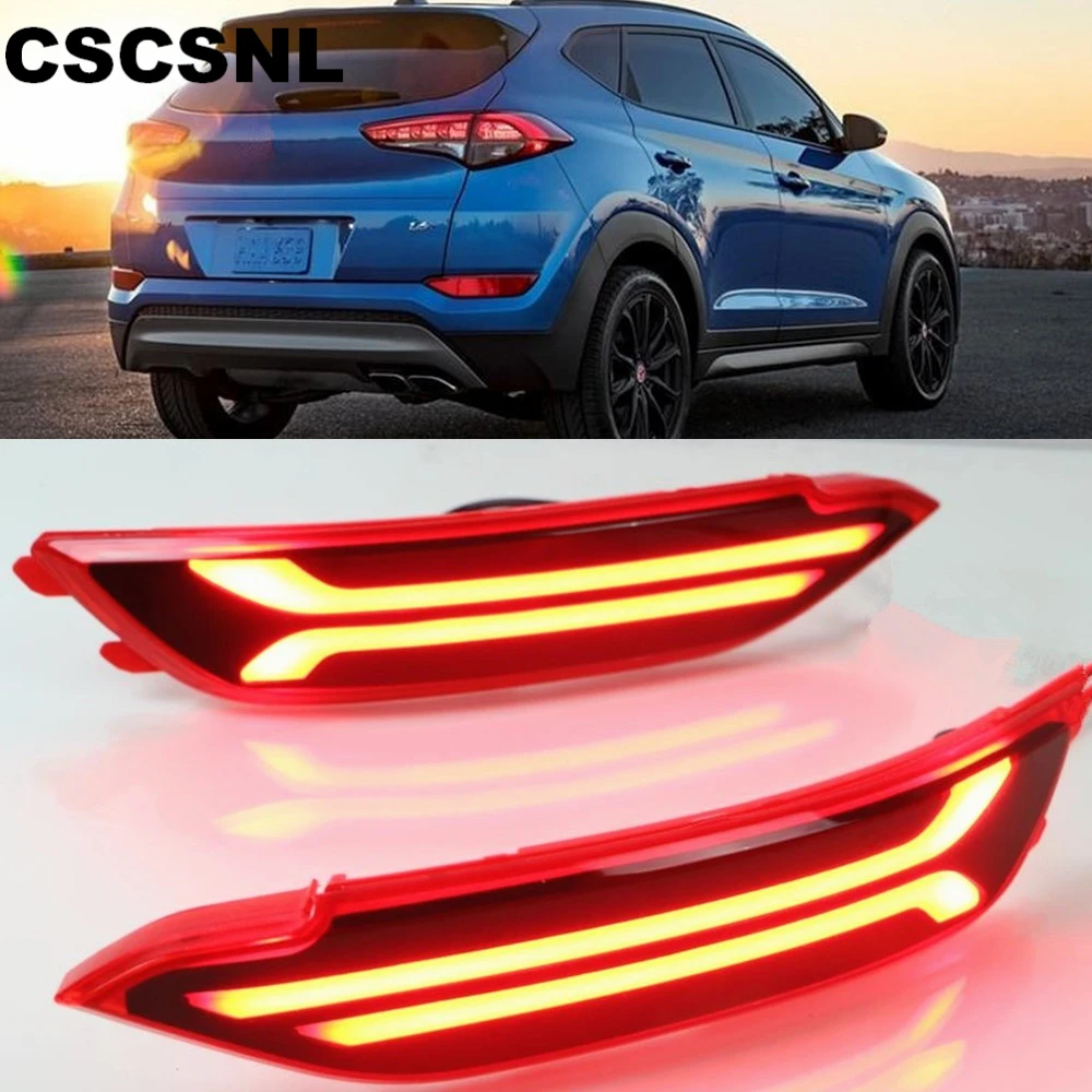 1-Pair-Car-LED-Reflector-Light-For-Hyundai-tucson-2015-2016-2017-2018 ...