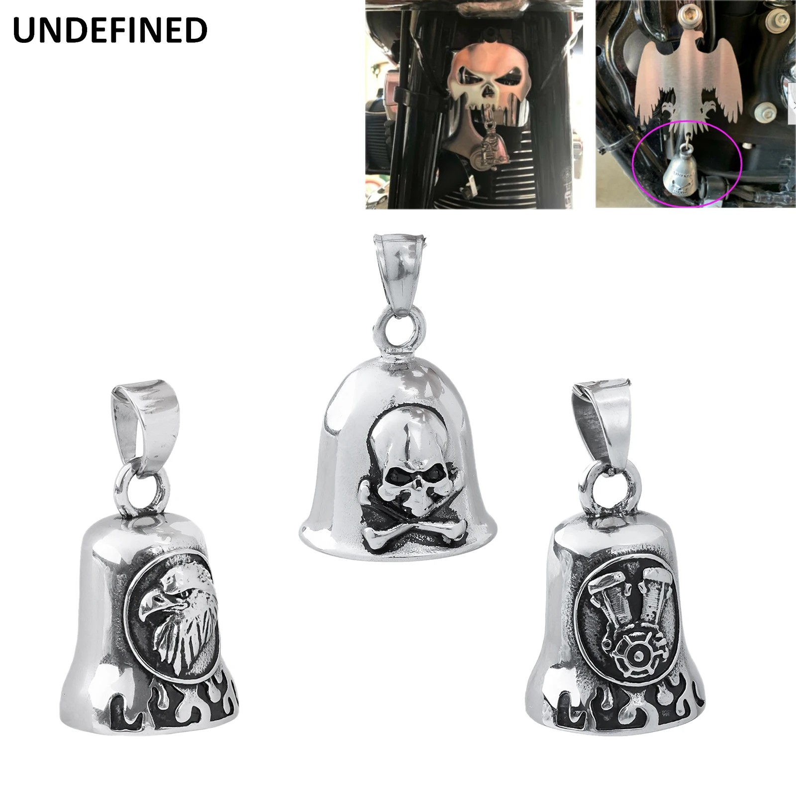 Motorcycle-Bell-Skull-Eagle-Stainlesss-Steel-Cool-Bike-Guard-Bells-For ...