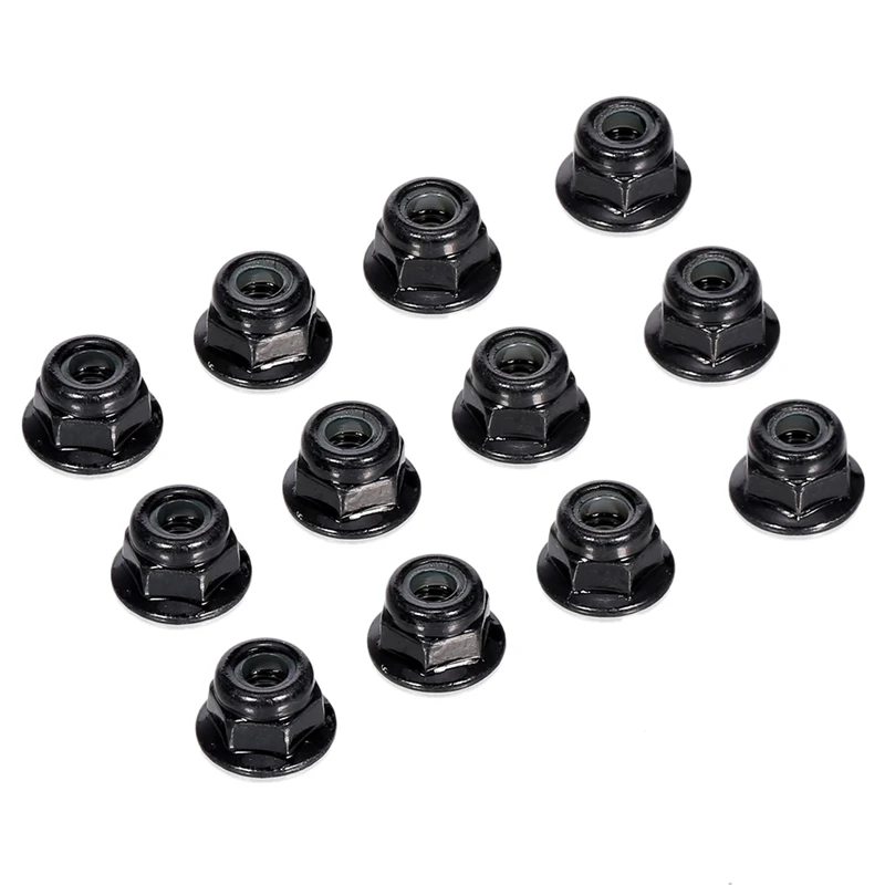 12PCS Metal 4mm M4 Wheel Lock Nuts for 1/10 RC Crawler Car Traxxas TRX4 ...