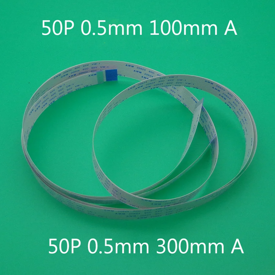 Cable flexible plano FFC FPC de 50 pines, 0,5mm, 25,5mm ancho de paso ...