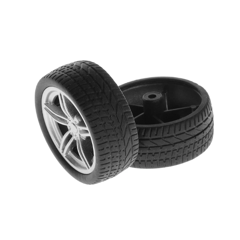 Wheel Toy Rubber Wheel 4 Pcs / Piece Simulation Tire Model DIY RC Spare ...
