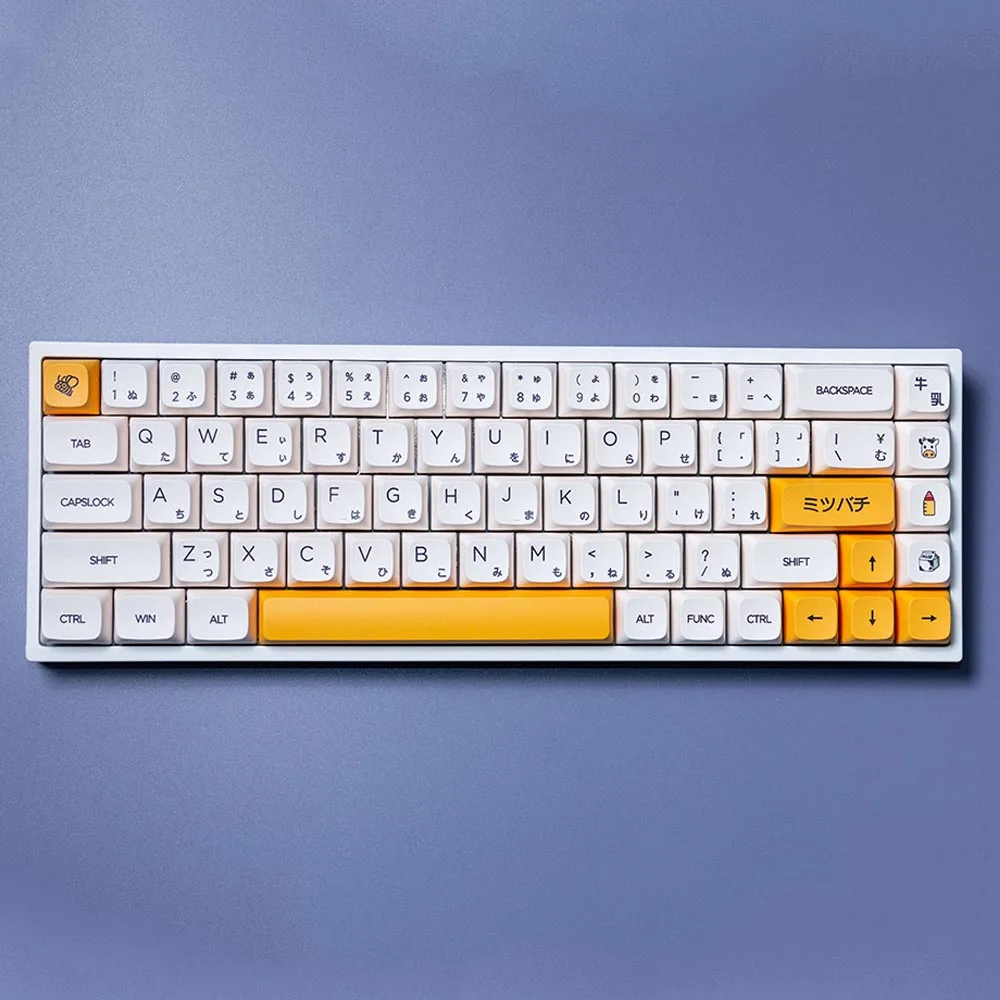 Japanese Sample Pure White Design Keycaps For Cherry Switch Mechanical ...