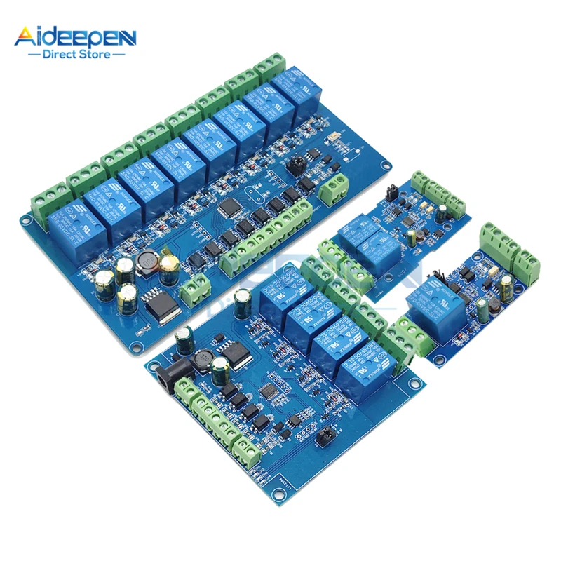 Electrical Equipment & Supplies Relay Accessories Details about 7-24V Modbus Rtu 1/2/4 Channel ...