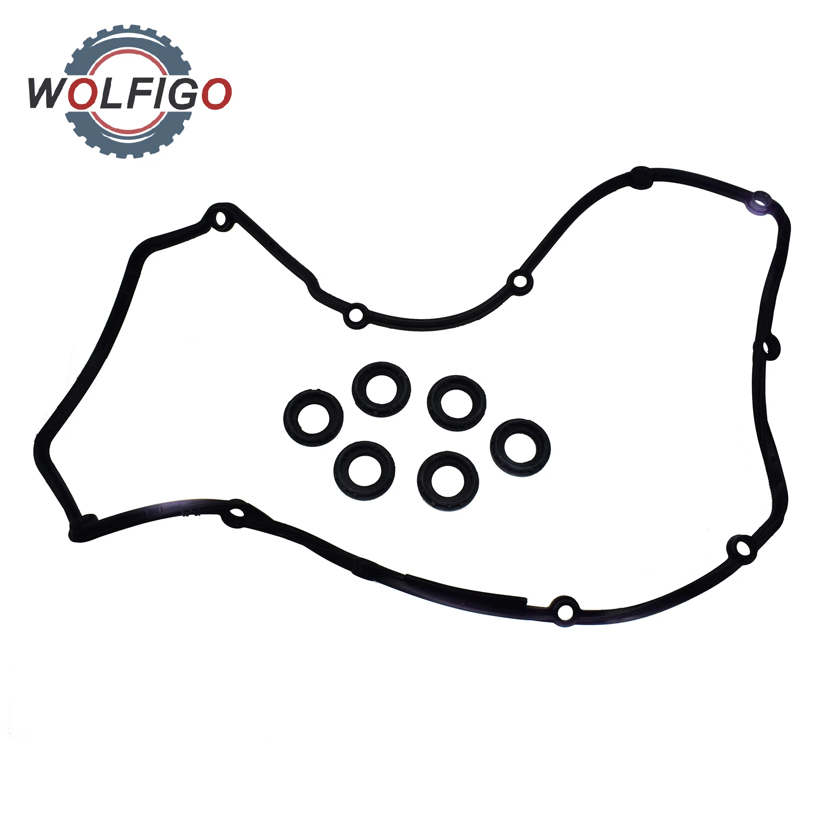 WOLFIGO New Set Valve Cover Gaskets Fit for VW Jetta Golf Audi A3 TT ...