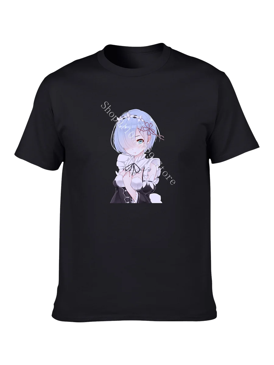 Rem Re Zero Fashion Casual Lifetime Men and Women 100% Cotton T shirt ...