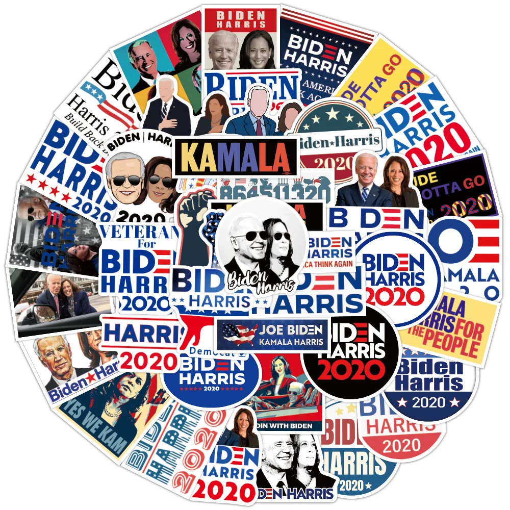 10/30/50PCS America President Joe Biden Harris Stickers Laptop Water ...