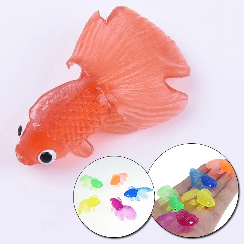 10Pcs-lot-Mini-Soft-Rubber-Gold-Fish-Baby-Bath-Toys-Plastic-Simulation ...