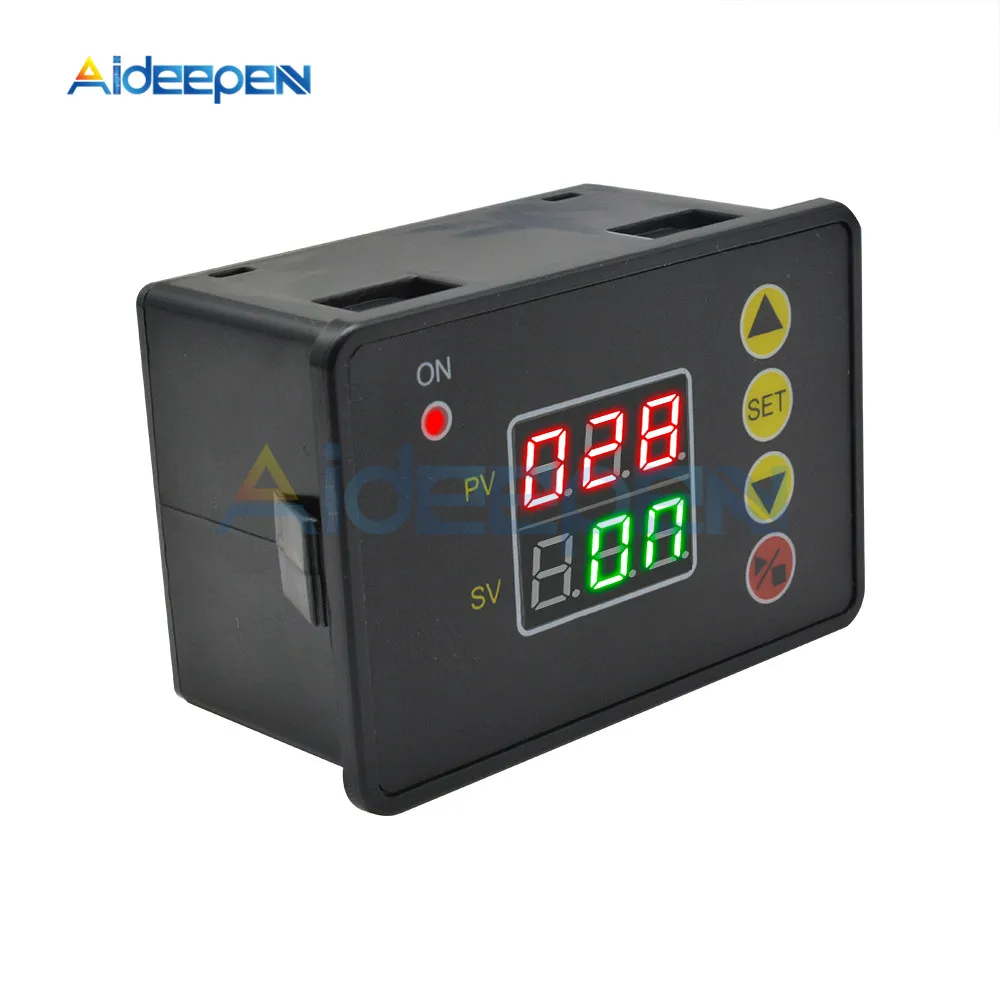 AC 110V 220V 12V 24V Digital Time Delay Relay LED Display Cycle Timer Control Switch Adjustable ...