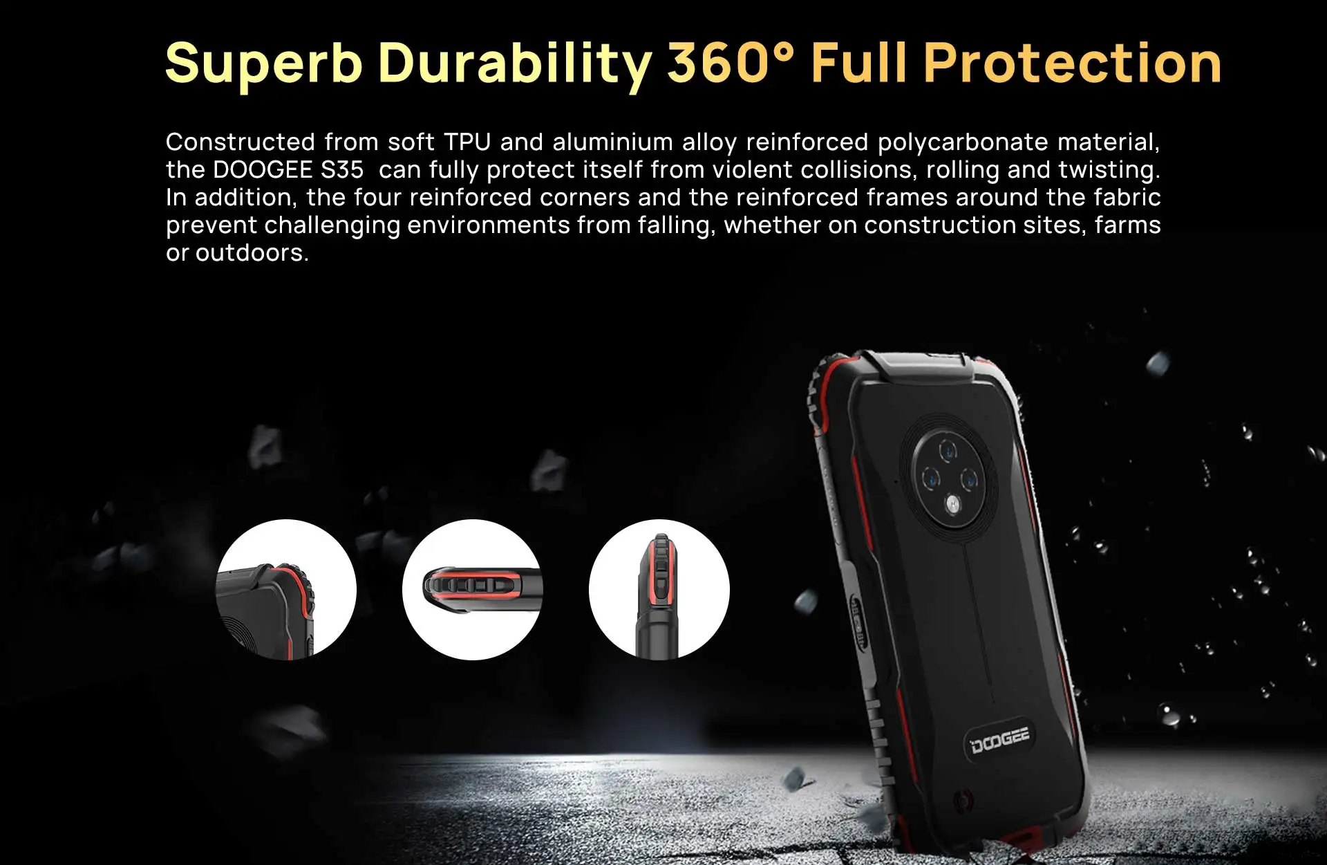 Doogee S35 5.0" Android 10 Smartphone 2GB+ 16GB MT6737V/WA Octa core ...