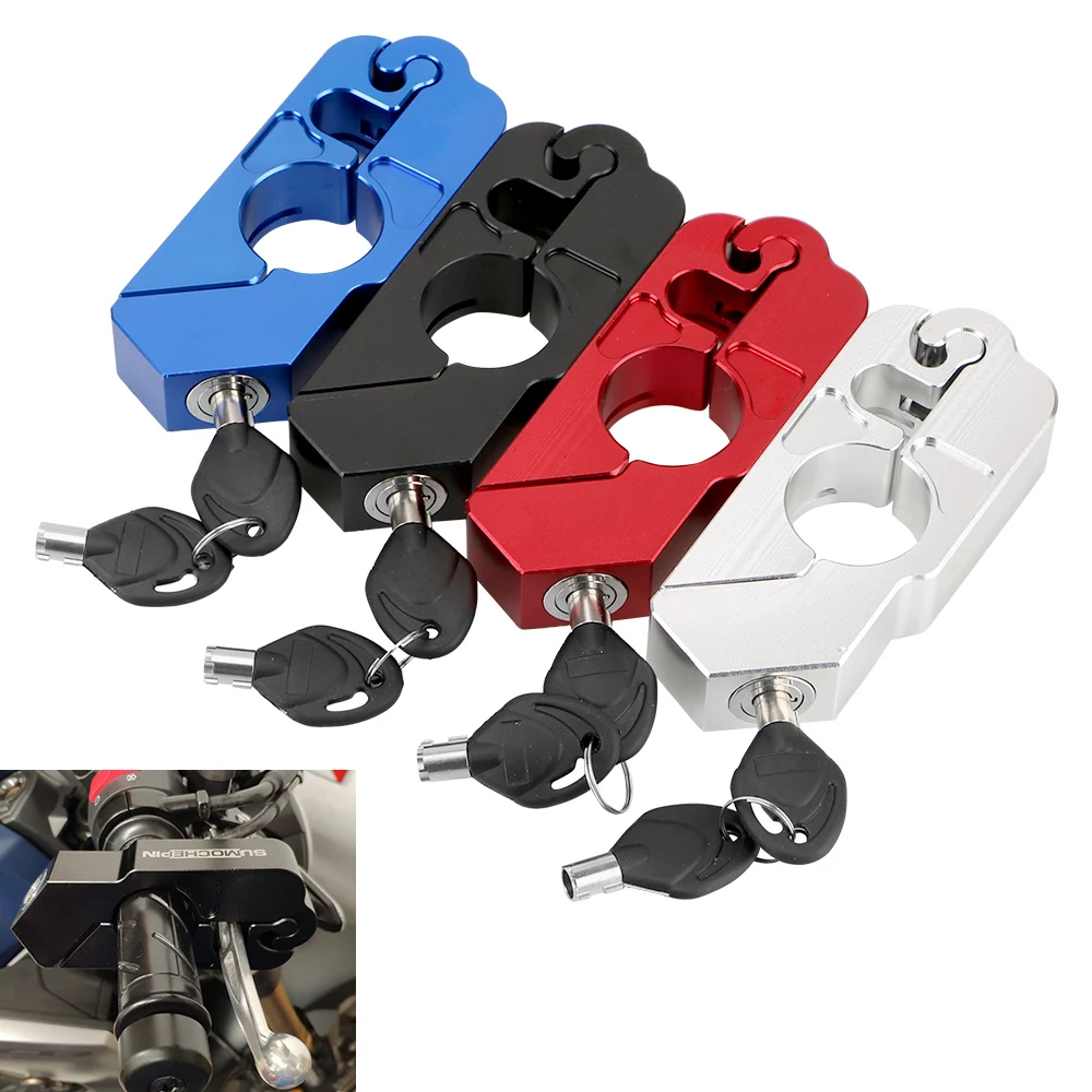 Motorcycle-Grip-Lock-Anti-theft-Security-Safety-Handlebar-Handset-Brake ...