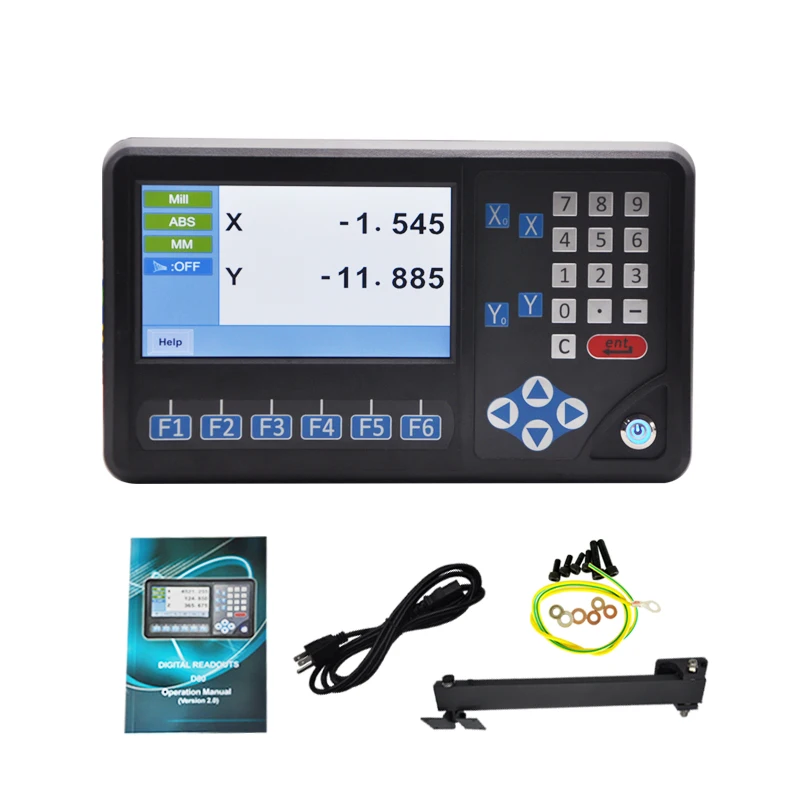 Ditron D80-2V 2 Axis DRO Digital Readout LCD Screen Display RS232 for Lathe Machine Milling Machine