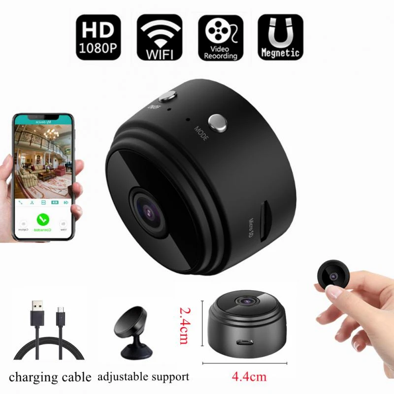 A9 Security Camera Hd Ir Night Vision 1080p Ip Camera Indoor Wifi ...