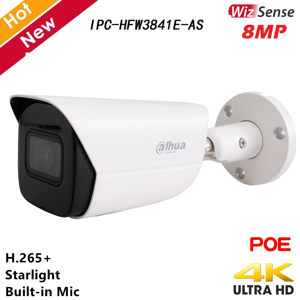 Dahua 8mp Ip Camera Wizsense Security Camera Ipc-hfw3841e-as H.265 ...