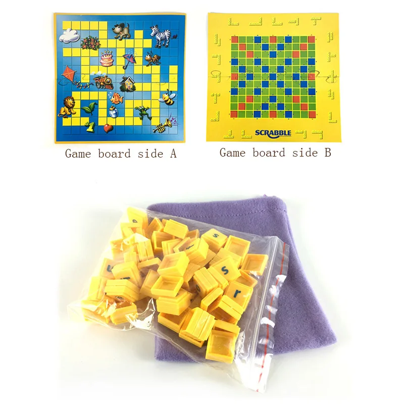 English Spelling Word Game SCRABBLE Board Game Multiplayer Interaction ...