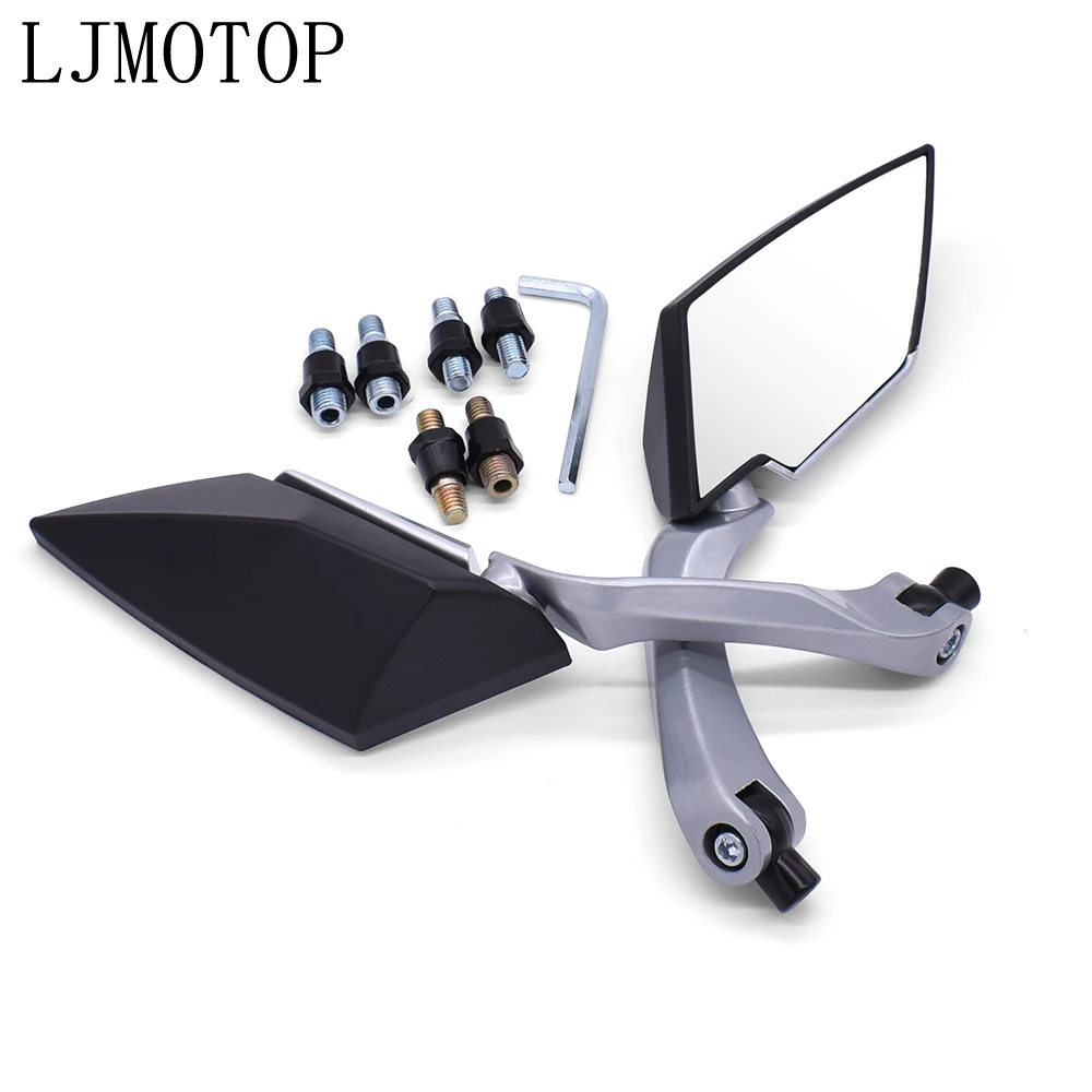 1-Pair-Motorcycle-RearView-Mirror-Handlebar-Side-Mirrors-8-10mm-For ...