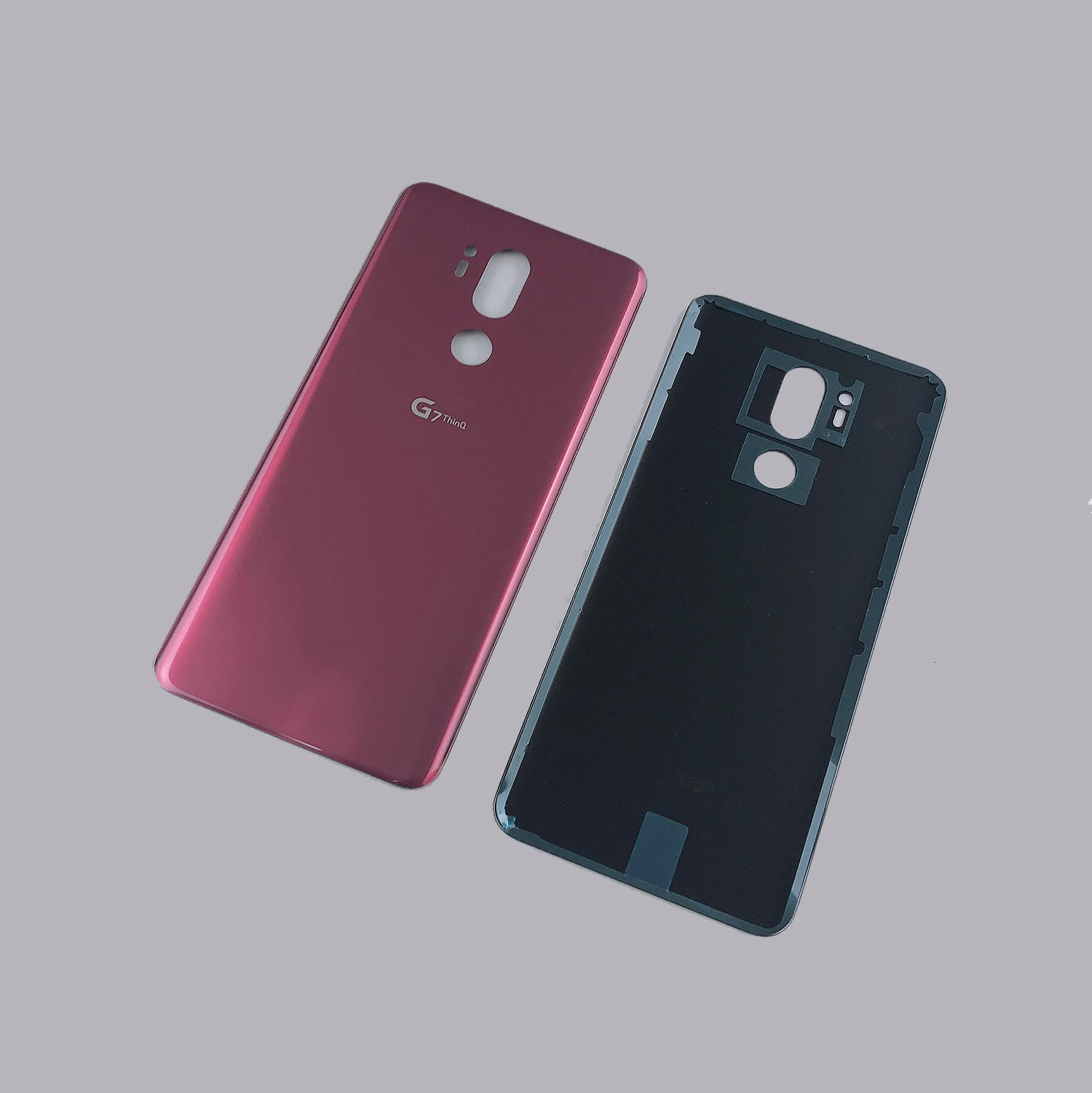 LG G7 ThinQ G7 + G710 G710EM 용 오리지널 하우징 배터리 커버, 유리 후면 케이스 + 접착 스티커|휴대폰 케이스| - AliExpress