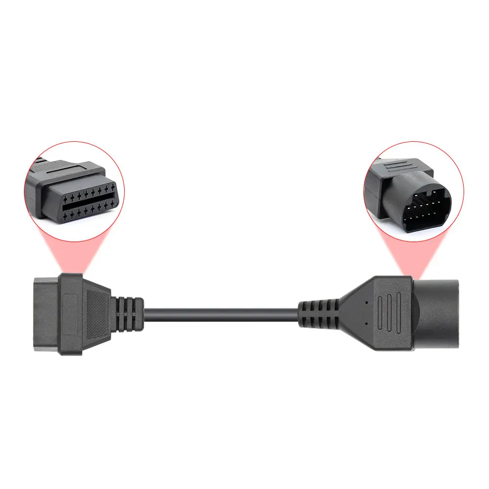 OBD к OBD2 16Pin соединитель Адаптер для Mazda 17 Pin IDS ELS27 J2534 ...