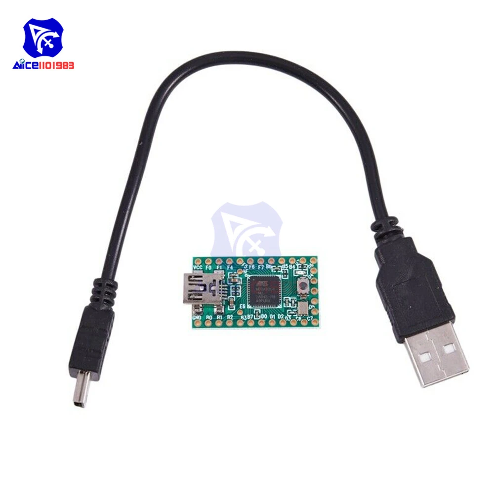 Diymore Teensy 2.0 Usb Avr Atmega32u4 Expansion Board With Data Cable ...