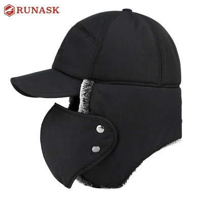 Winter-Warm-Facemask-Hat-Fur-Warm-Windproof-3-In-1-Bomber-Cap-Ice-Hats ...