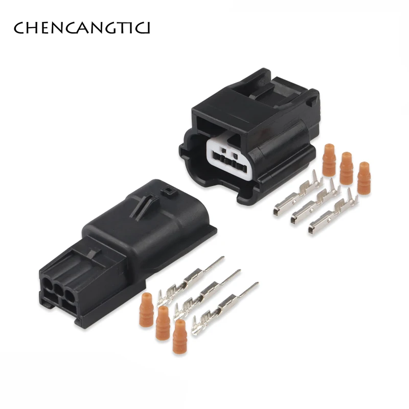 1-Set-3-Pin-Automobile-Waterproof-Shock-Plug-Electrical-Wire-Connector ...