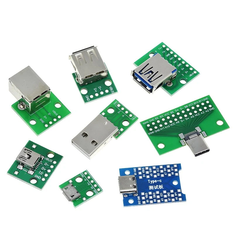 Circuits intégrés,Type-C Female USB--Connecteur mâle USB-adaptateur ...