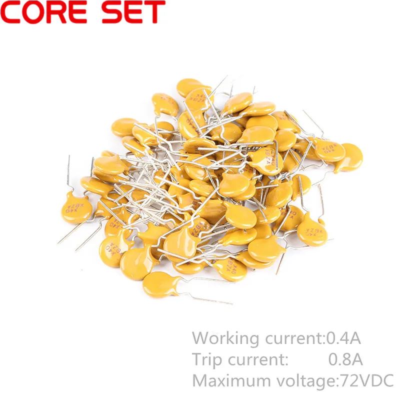 20PCS 72V 0.4A 400MA PPTC Resettable Fuse RXEF040 XF040 Pitch 5mm ...