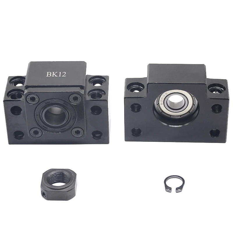 Nuevo husillo de bolas y compatible con 1Pc Bk12 + 1 piezas Cnc para Sfu1605 Sfu1610 Bk10 Bf10 ...