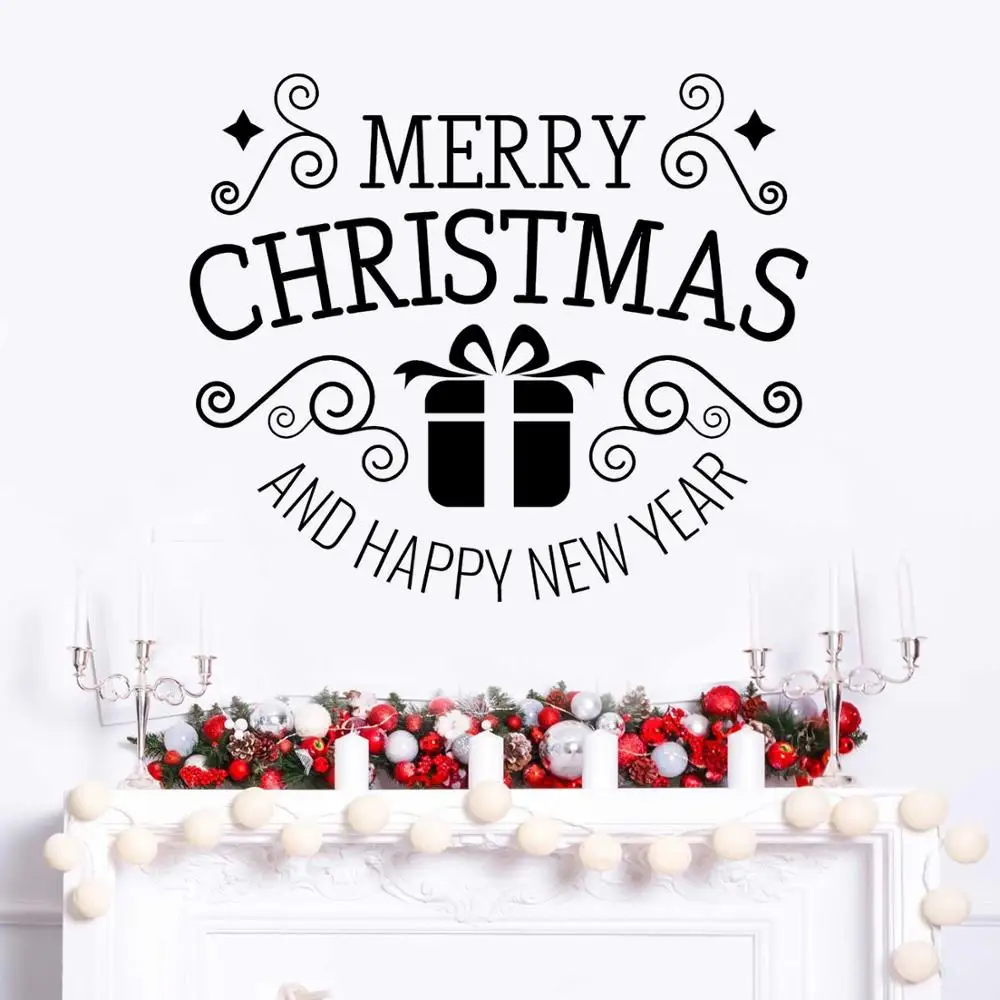 Paper Paper & Party Supplies Stickers, Labels & Tags Be Merry Vinyl ...