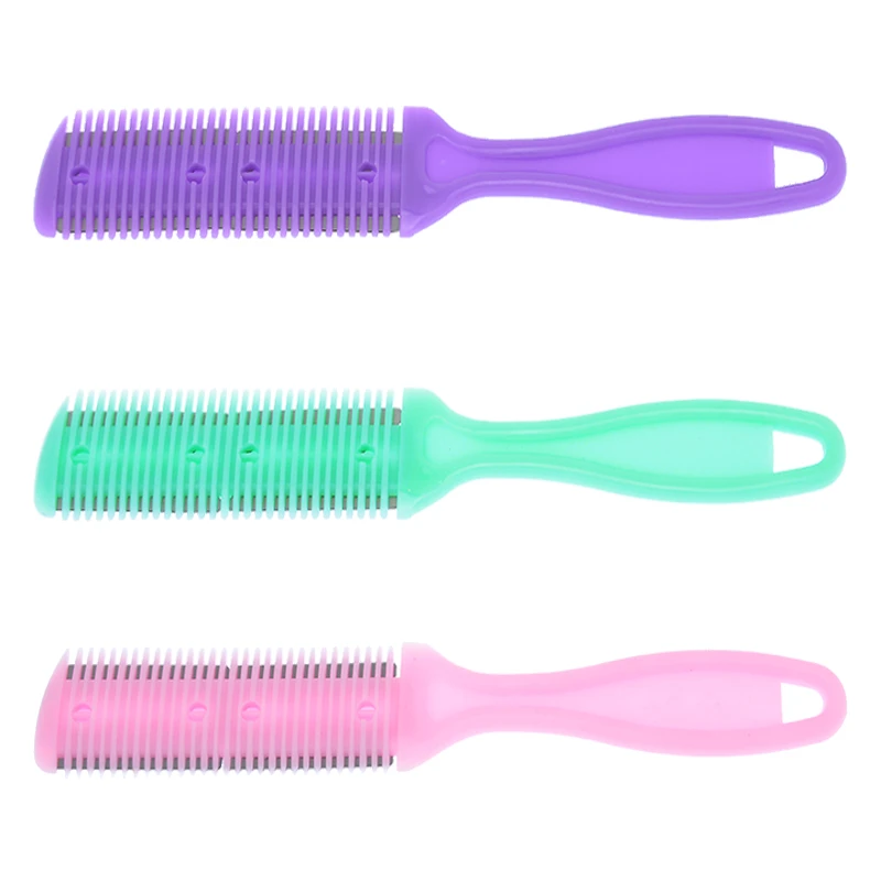 Meisha 1pcs Double-sided Hair Razor Blade Comb Hair Cutting Thinning ...
