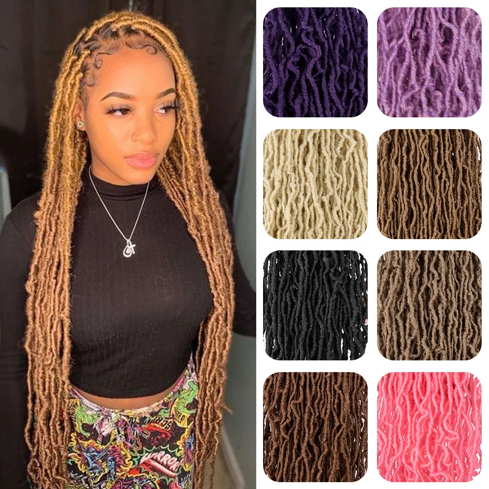 Purple Faux Locs
