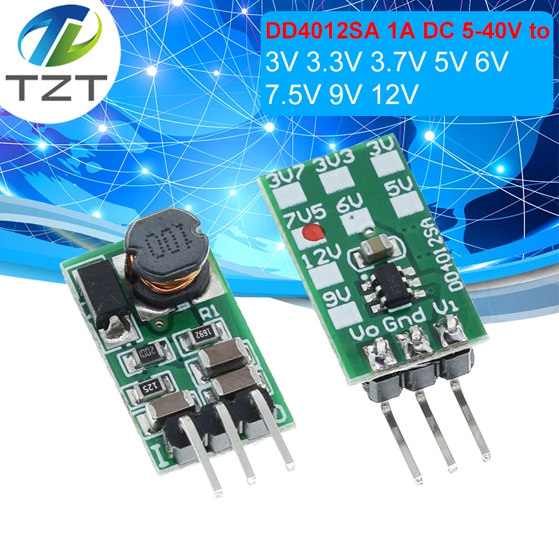 TZT DD4012SA 1A DC 5 40V to 3V 3.3V 3.7V 5V 6V 7.5V 9V 12V Regulator DC DC Step Down Buck ...