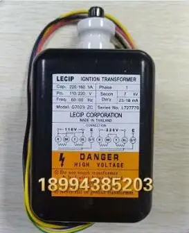 LECIP IGNITION TRANSFORMER Model: G7023-ZC Cap:220/160VA Phase 1 Secon ...