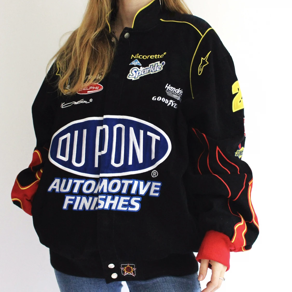 BjggOrange Zipper Long Sleeve Racing Jacket Women Winter zipper Clothes ...